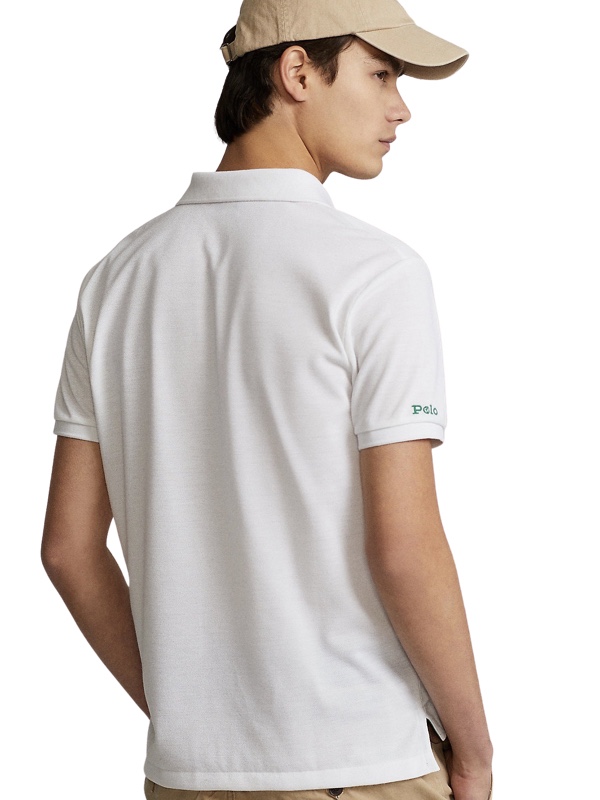 Polo Ralph Lauren Earth Polo Shirt Custom Slim Fit – White