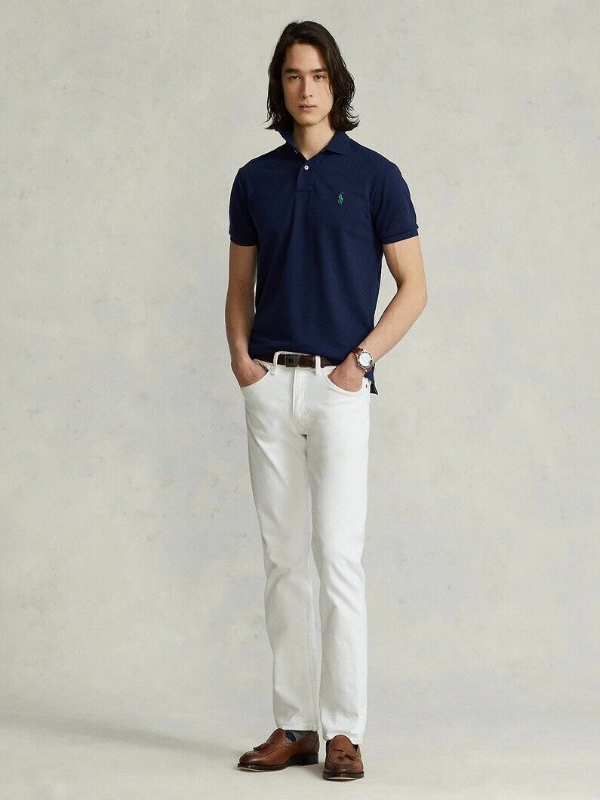 Polo Ralph Lauren Earth Polo in Navy - Custom Slim Fit