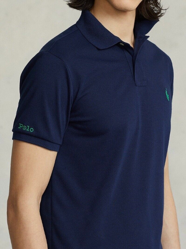 Polo Ralph Lauren Earth Polo in Navy - Custom Slim Fit